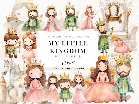 Prince And Princess Clip Art Prince And Princess Clipart PNG Images,