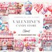 Valentine Candy Shop Clipart, Commercial Use, Sweet Clip Art, Candyland ...