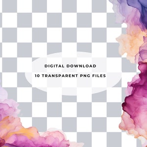 Rainbow Alcohol Ink Clipart, Alcohol Ink Texture, Colorful Background ...