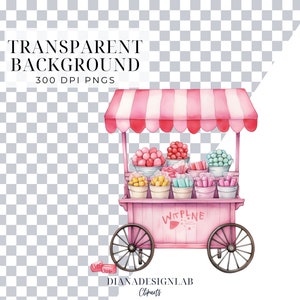 Valentine Candy Shop Clipart, Commercial Use, Sweet Clip Art, Candyland ...