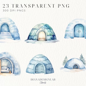 Igloo Clipart, Cute Eskimo Clipart, Commercial Use, Winter Clip Art ...