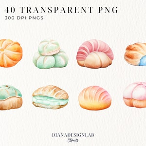 Pan Dulce Clipart, Concha, Sublimation Design, Mexican Sweet Bread Clip ...