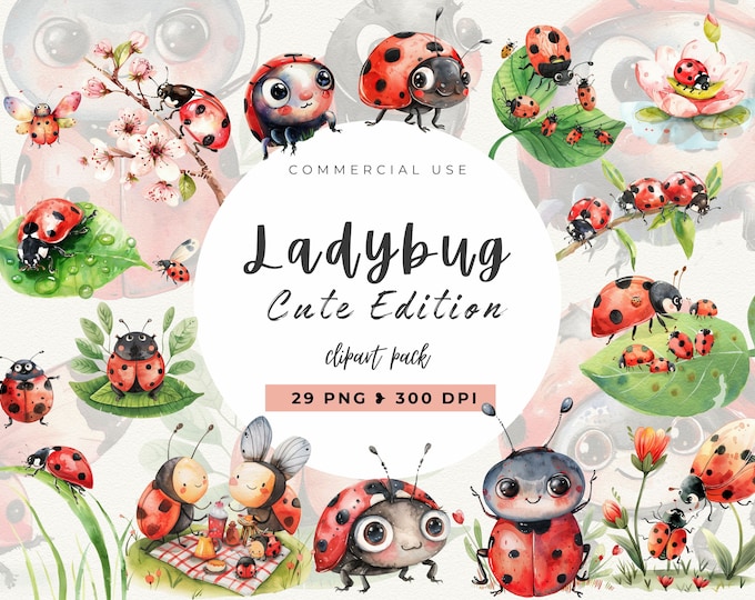 Ladybug Clipart, Cute Ladybug Png, Bug Clipart, Love Bug Clipart ...