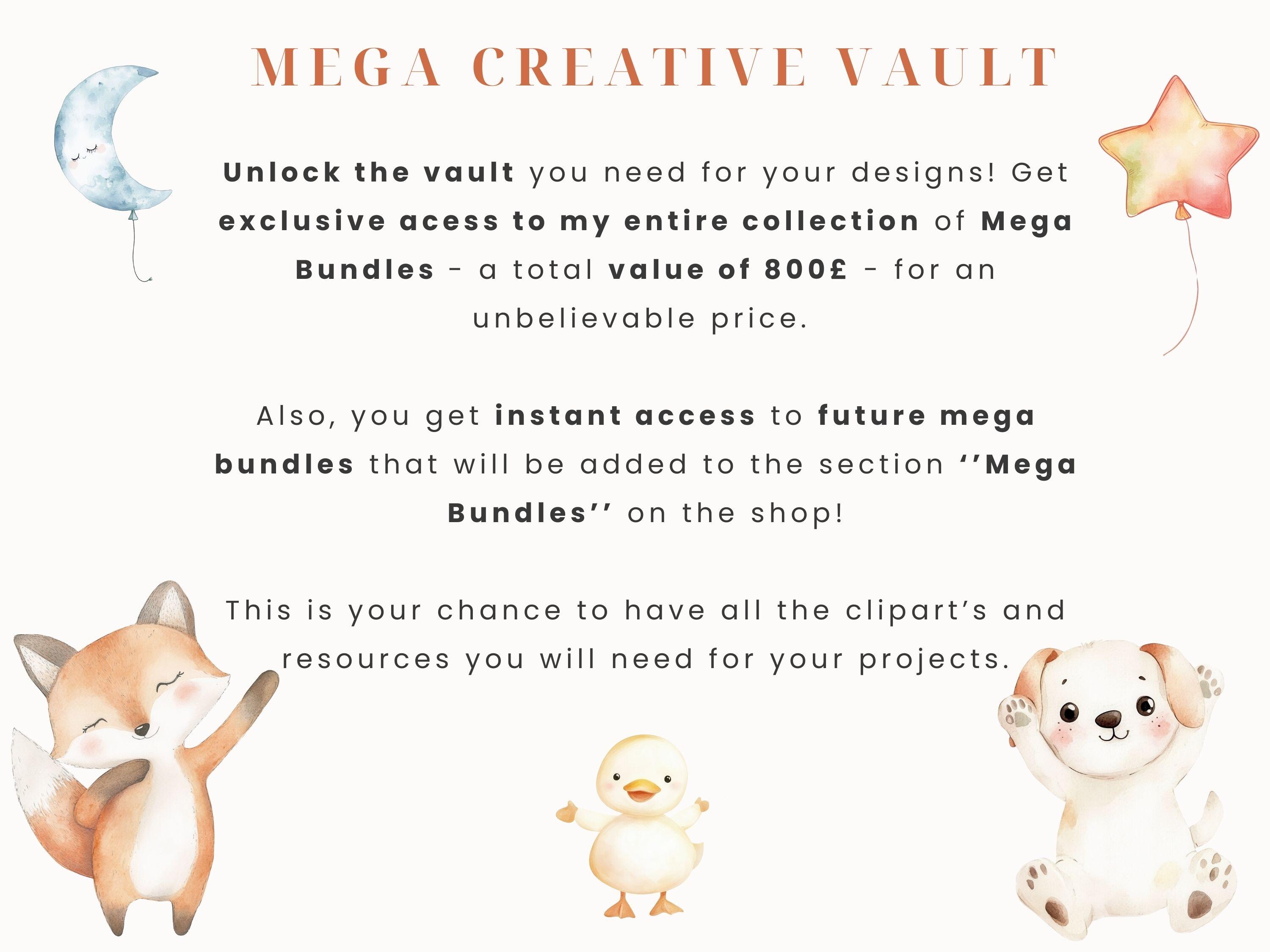 11 0000+ Clipart Mega Bundle Clipart, Mega Vault Images, Watercolor ...