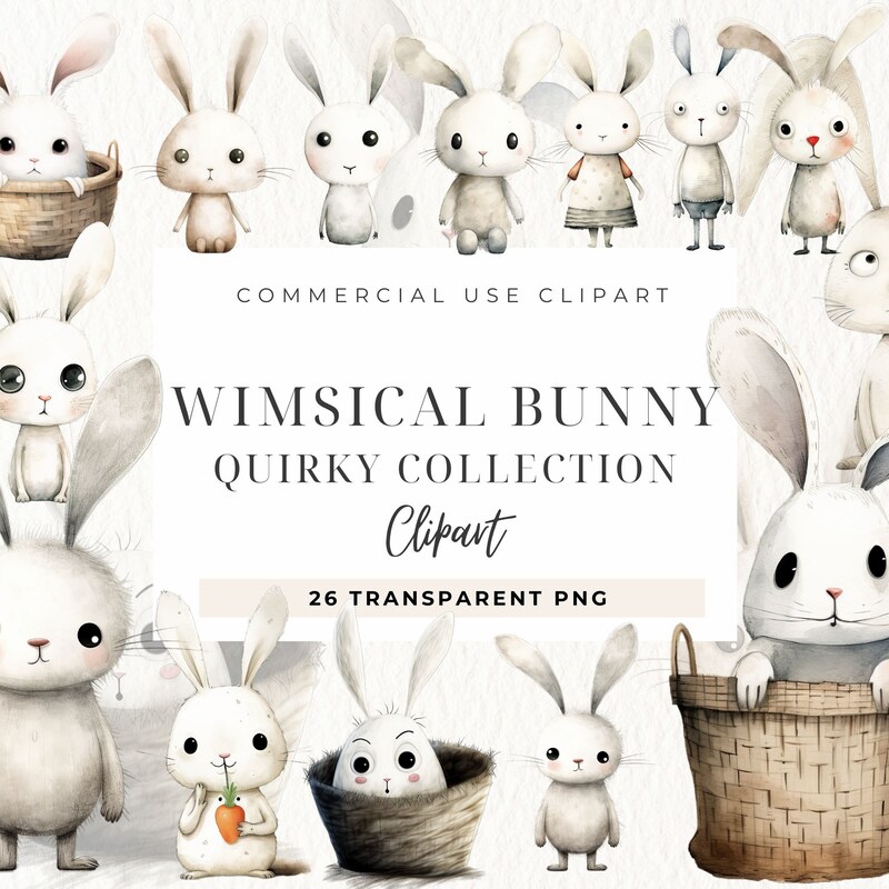 Whimsical Rabbit - Etsy