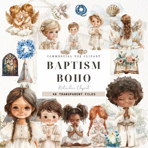 Baptism Clipart - Etsy