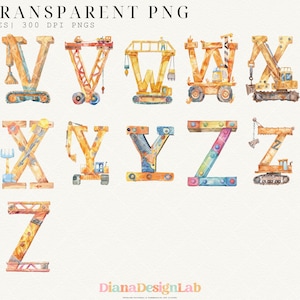 Construction Birthday Party Alphabet Clipart, Road Numbers ...