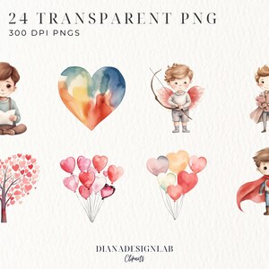 Boy Valentine Clipart, Valentine Clipart, Love Digital Download, Cute ...