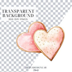 Valentine Cookies Clipart, Heart Cookie, XOXO, Cake Pops, Pink Sweets ...