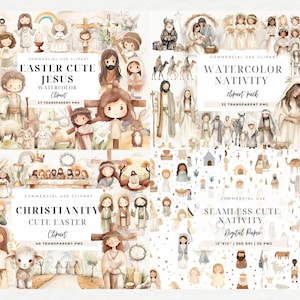 Bible Story Clipart Bundle, Biblical Characters Clipart, Bible Stories ...