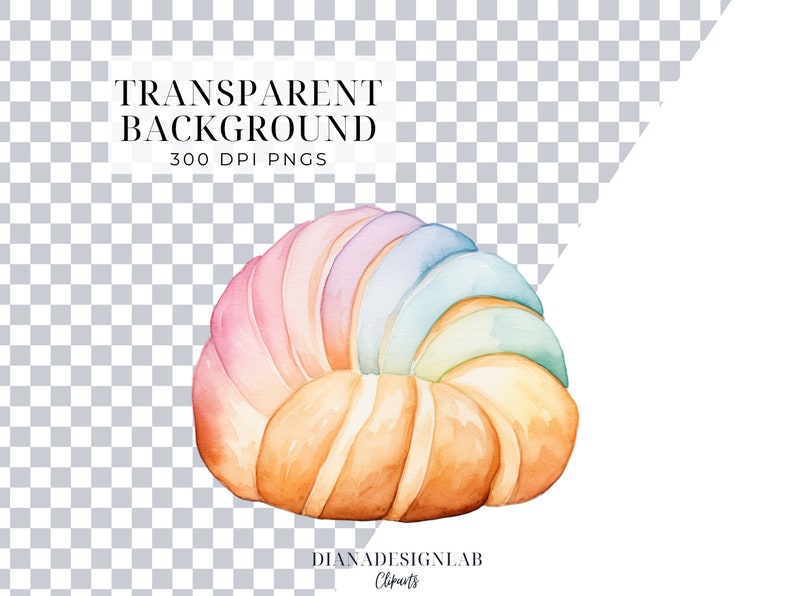 Pan Dulce Clipart, Concha, Sublimation Design, Mexican Sweet Bread Clip ...