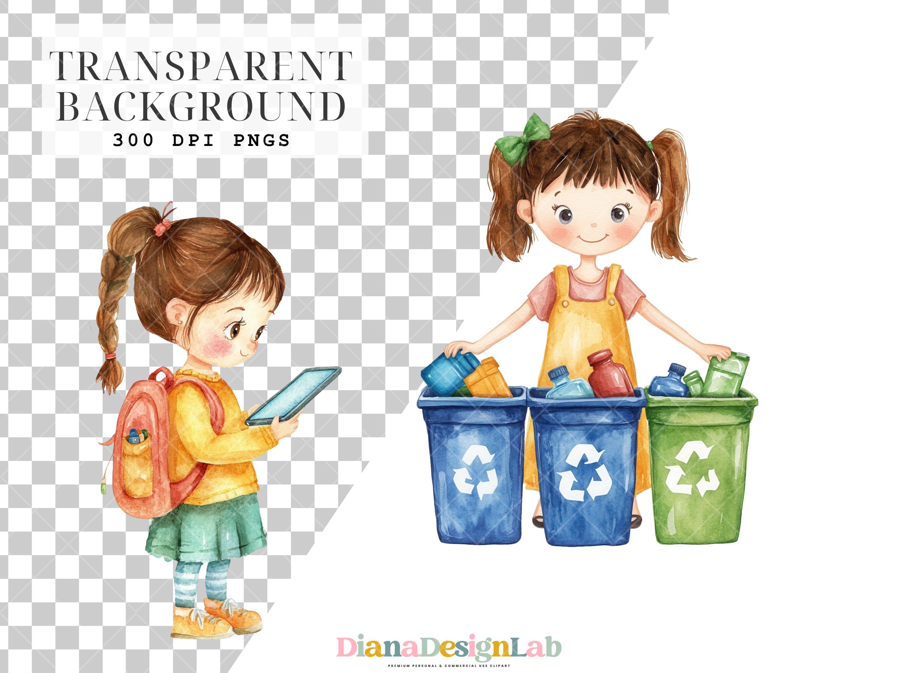 School Duties Clipart, Teacher, Daily Routine, Housekeeping, Digital ...