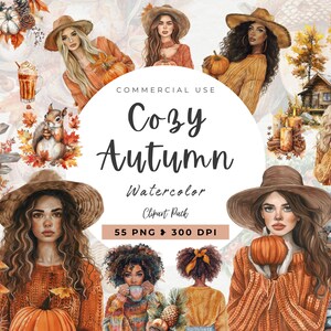 Cozy Fall Clipart, Rustic Autumn Mood, Cozy Planner Clipart ...