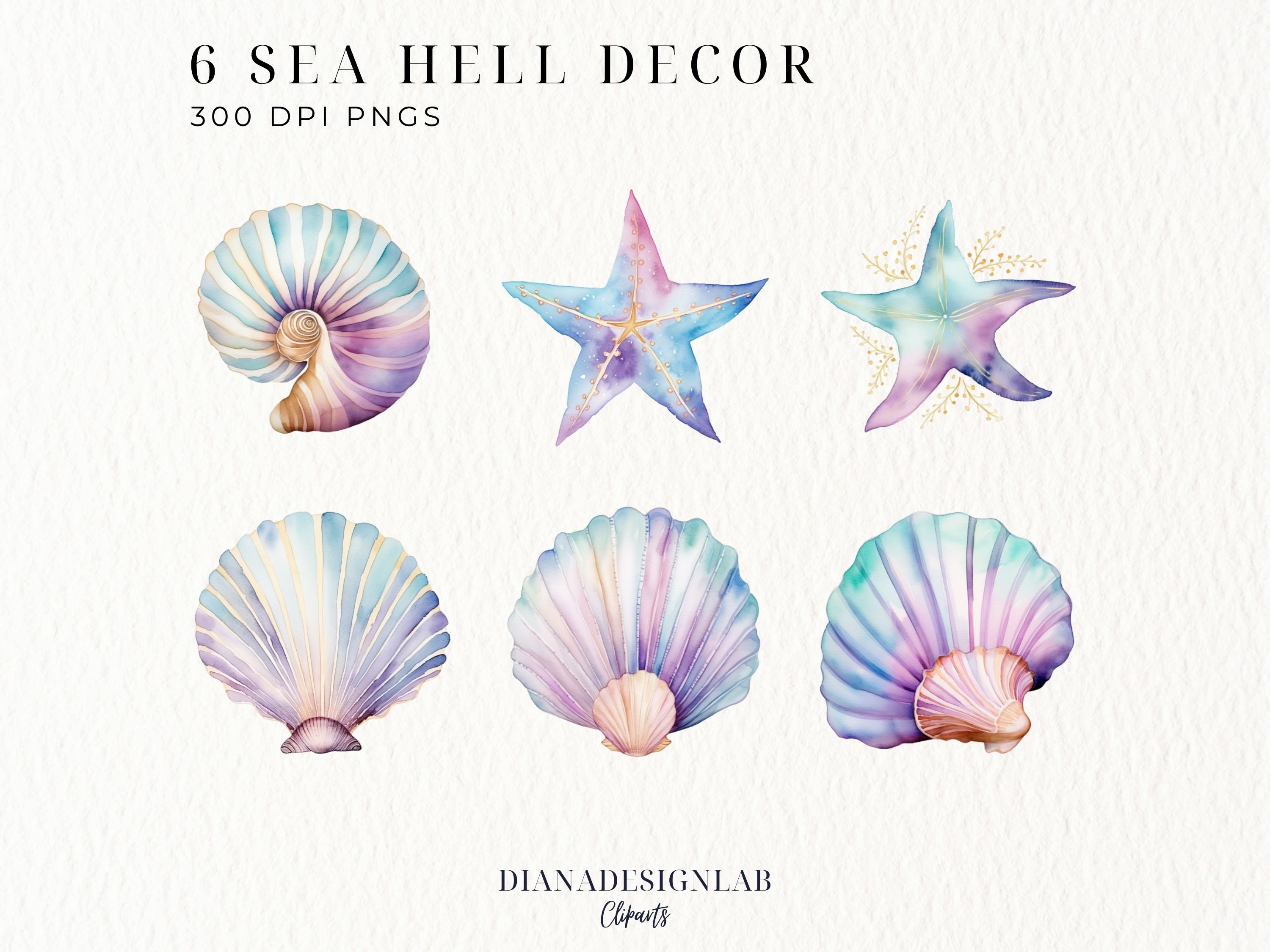 Watercolor Mermaid Tail Clipart Instant Download Pastel - Etsy