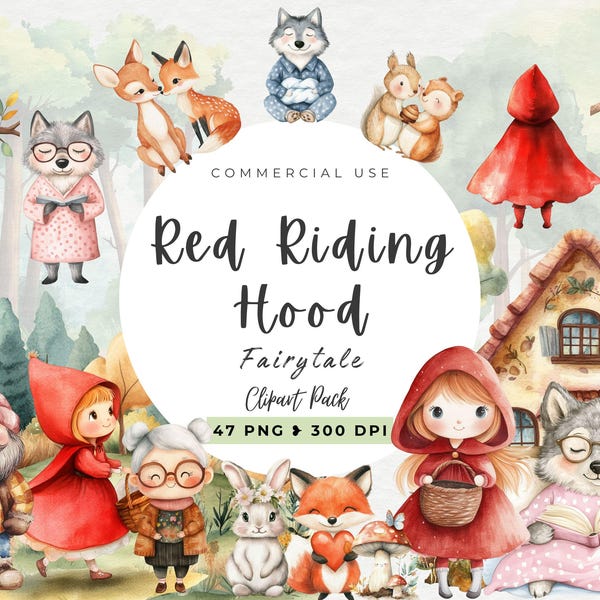 Little Red Clipart - Etsy