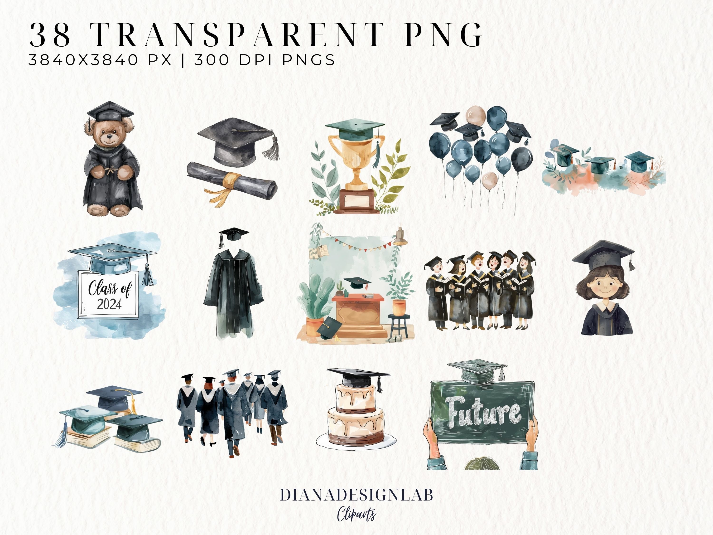 Graduation Clipart, Graduation Students, Commercial Use, Senior Svg ...
