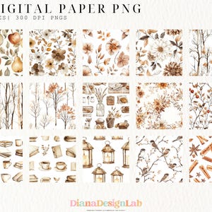 Fall Seamless Pattern Bundle, Seamless Pattern, Autumn Design, Digital ...