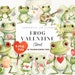 Frog Valentine Clipart, Digital Clipart Scrapbooking, Cute Frog, Couple ...