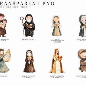 Bible Saints Clipart, Faith Cut File, Christians, Jesus, Bible Png ...