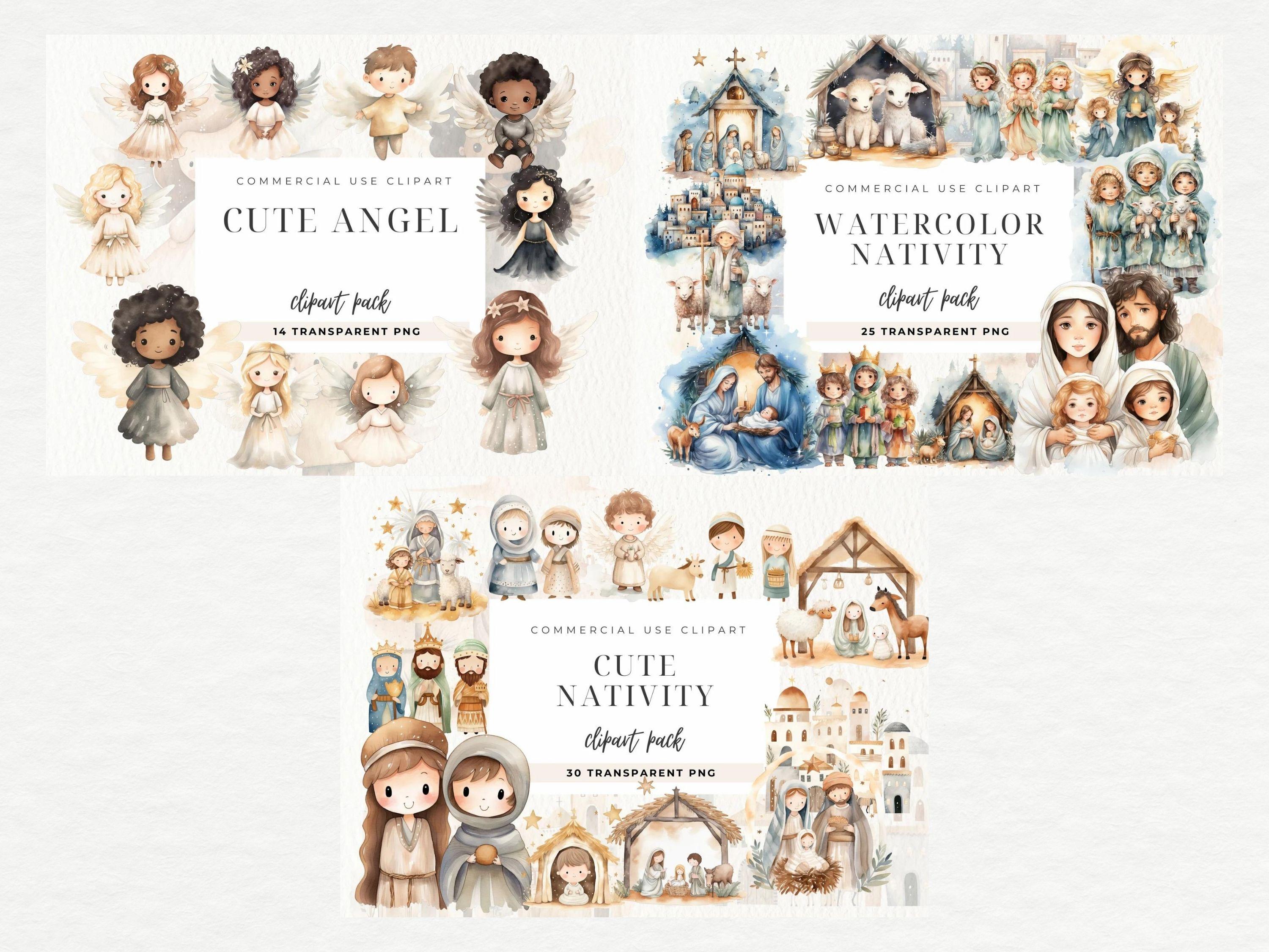 Bible Story Clipart Bundle, Biblical Characters Clipart, Bible Stories ...