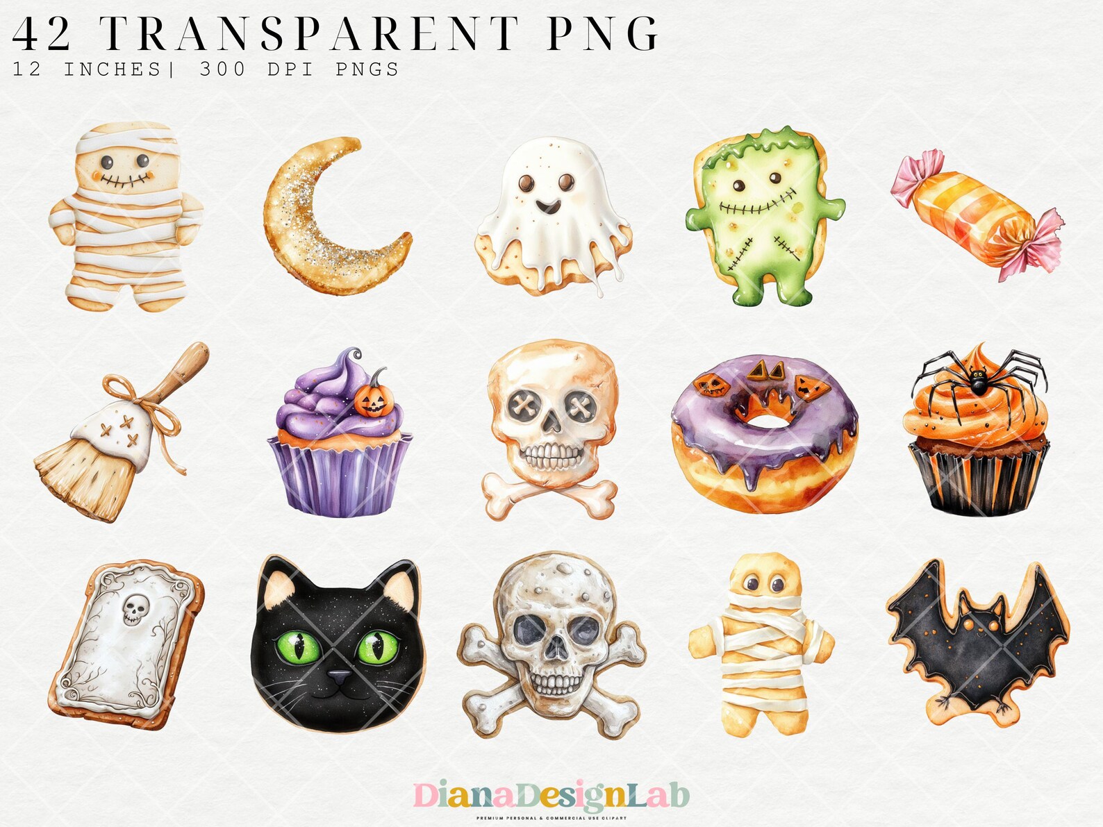 Halloween Cookies Clipart, Halloween Png, Cute Trendy Sublimation Cut ...
