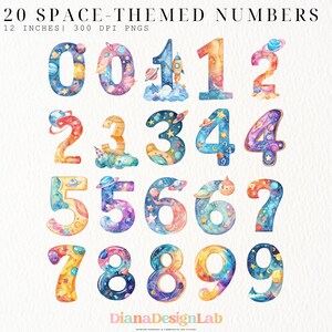 Space Alphabet Clipart, Digital Download, Boys Alphabet Png, Space ...