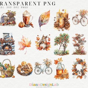 Cozy Fall Clipart, Rustic Autumn Mood, Cozy Planner Clipart ...