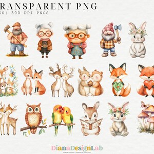 Little Red Riding Hood Clipart, Fairy Tale Clip Art, Woodland, Love ...