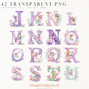 Fairies Alphabet Clipart, Fairy Alphabet Graphics, Fairy Tale Letters ...