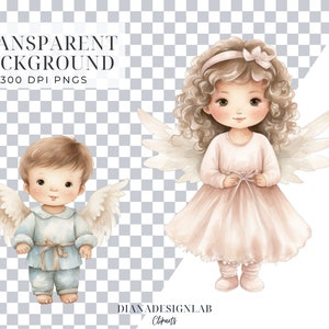 Cute Baby Angel Clipart, Digital Download, Baby Shower, Wing Girl Png, Commercial Use, Nativity ...