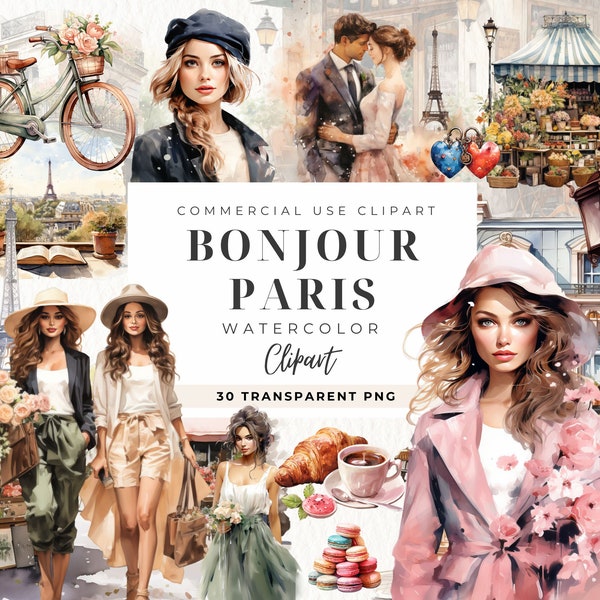 Paris Watercolor - Etsy