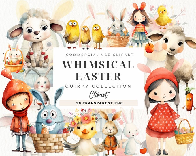 Spring Floral Animals Clipart, Spring Woodland, Spring Floral Clip Art ...