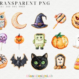 Halloween Cookies Clipart, Halloween Png, Cute Trendy Sublimation Cut ...