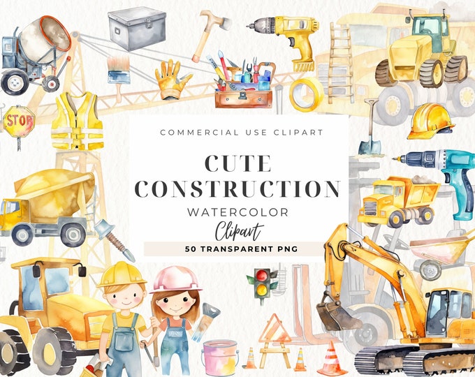 UNDER CONSTRUCTION - Digital Clipart Set, Construction Clipart ...