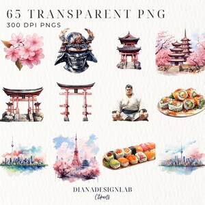 Japan Travel Clipart, Japan Clipart, Sushi, Japanese Food, Travel Clip ...