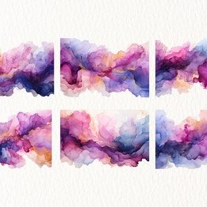 Rainbow Alcohol Ink Clipart, Alcohol Ink Texture, Colorful Background ...