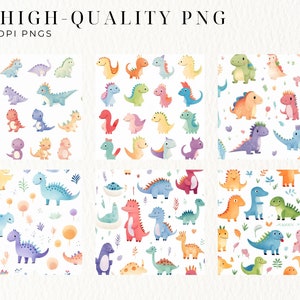 Dino Digital Papers, Dinosaur Clipart, Scrap Papers, Seamless ...