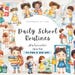 School Duties Clipart, Teacher, Daily Routine, Housekeeping, Digital ...