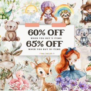 Woodland Reading Clipart, Fall Autumn, Baby Animals, Back to School ...