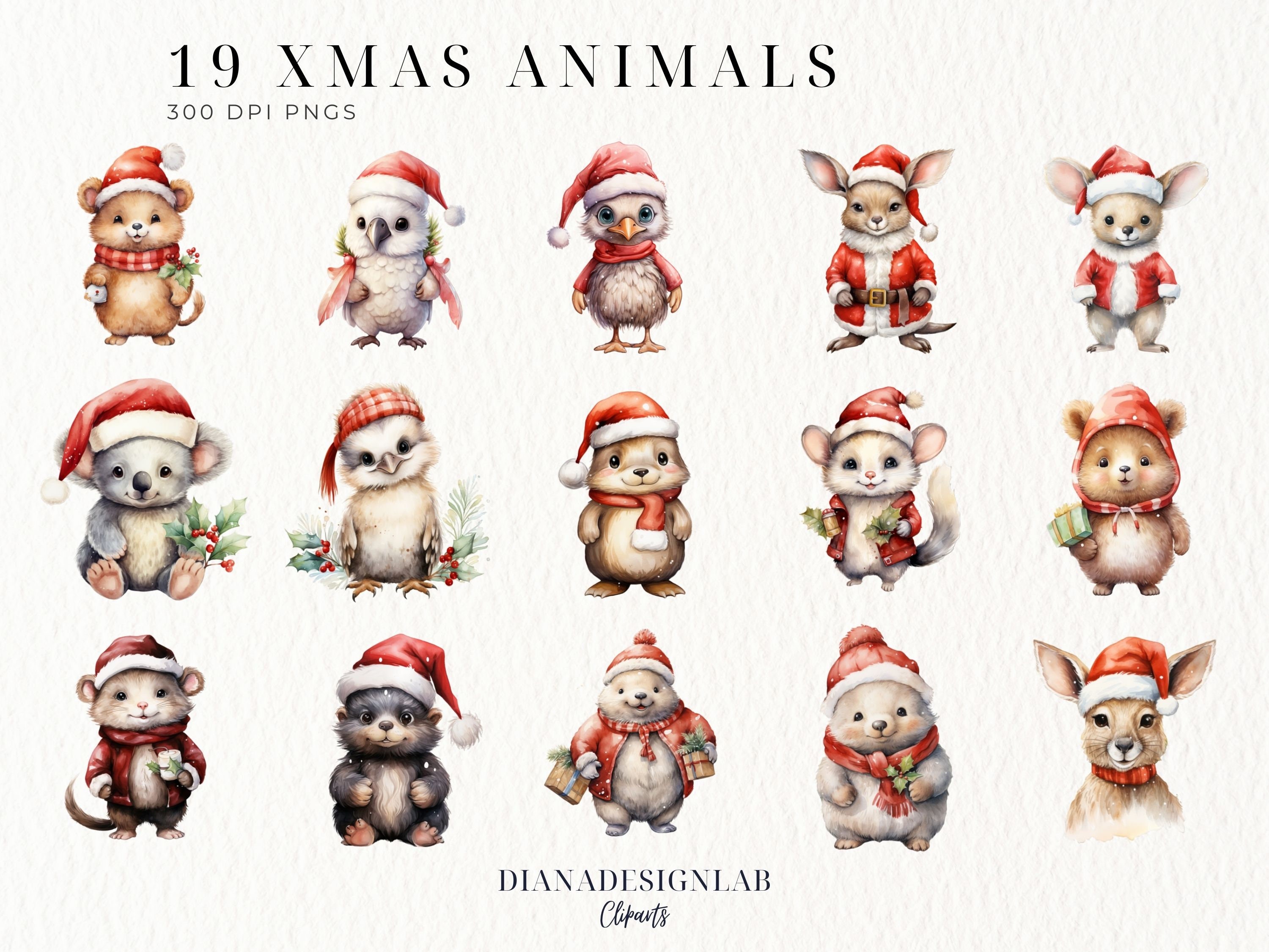 Australian Christmas Clipart, Aussie Animals, Christmas Koala ...