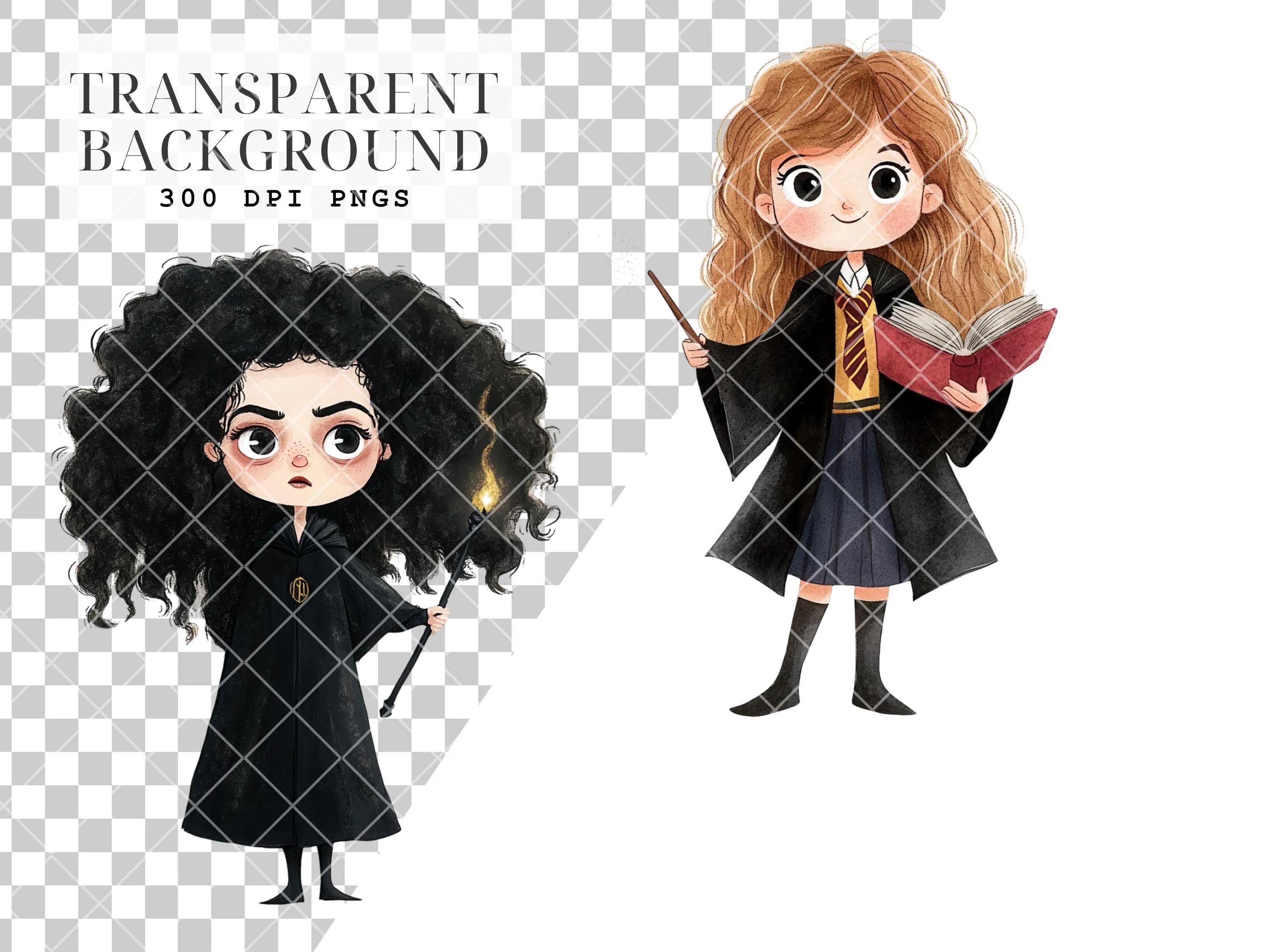 Wizard School Clipart, Cute Witch, Magic School Clipart, Magical World ...