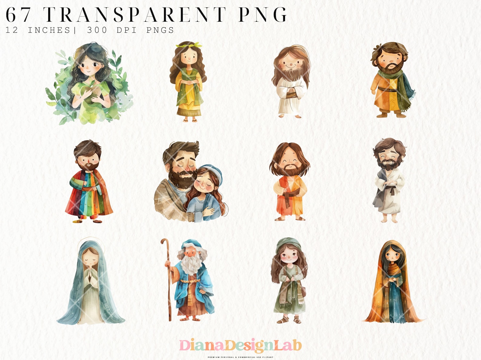 Biblical Characters Clipart, Bible Stories, Biblical People Clip Art ...