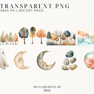 Mythical Beasts Clipart, Commercial Use, Digital Download, Boho Cryptid ...