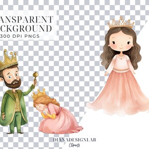 Princess and Prince Clipart, Princess Clip Art, Fairy Tale Graphic ...