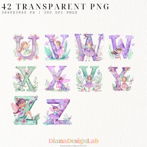 Fairies Alphabet Clipart, Fairy Alphabet Graphics, Fairy Tale Letters ...