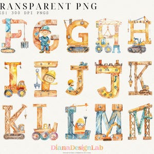 Construction Birthday Party Alphabet Clipart, Road Numbers ...