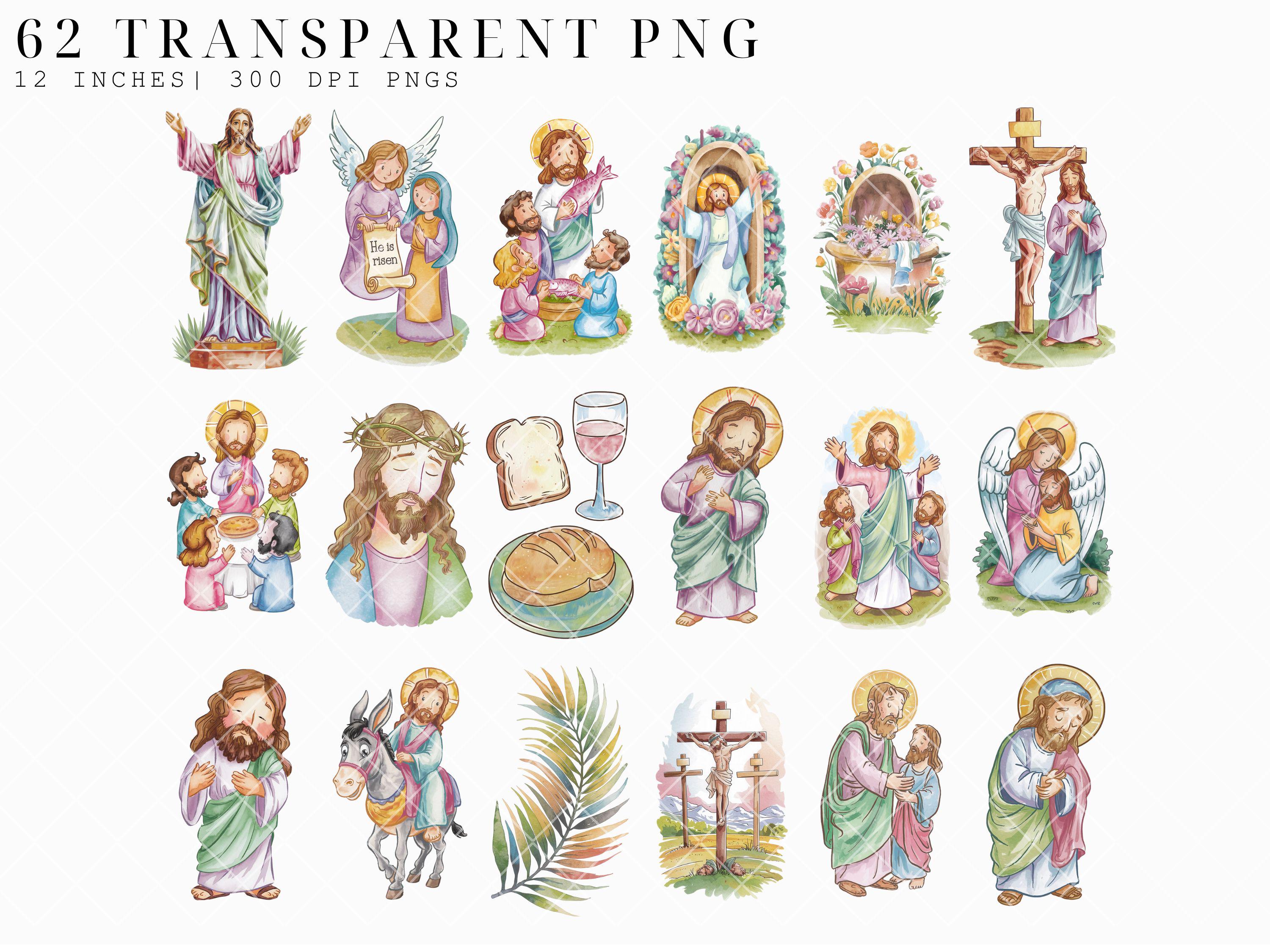 Bible Easter Story Clipart, Biblical Stories, Digital Download ...