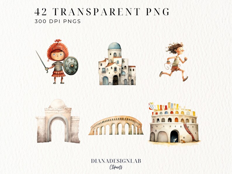 Roman Empire Clipart, Quirky Style, Rome Empire History, History Clip ...