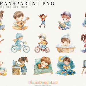 Kids Routine Clipart, Children Daily Routine, Chores Icons, Daily ...
