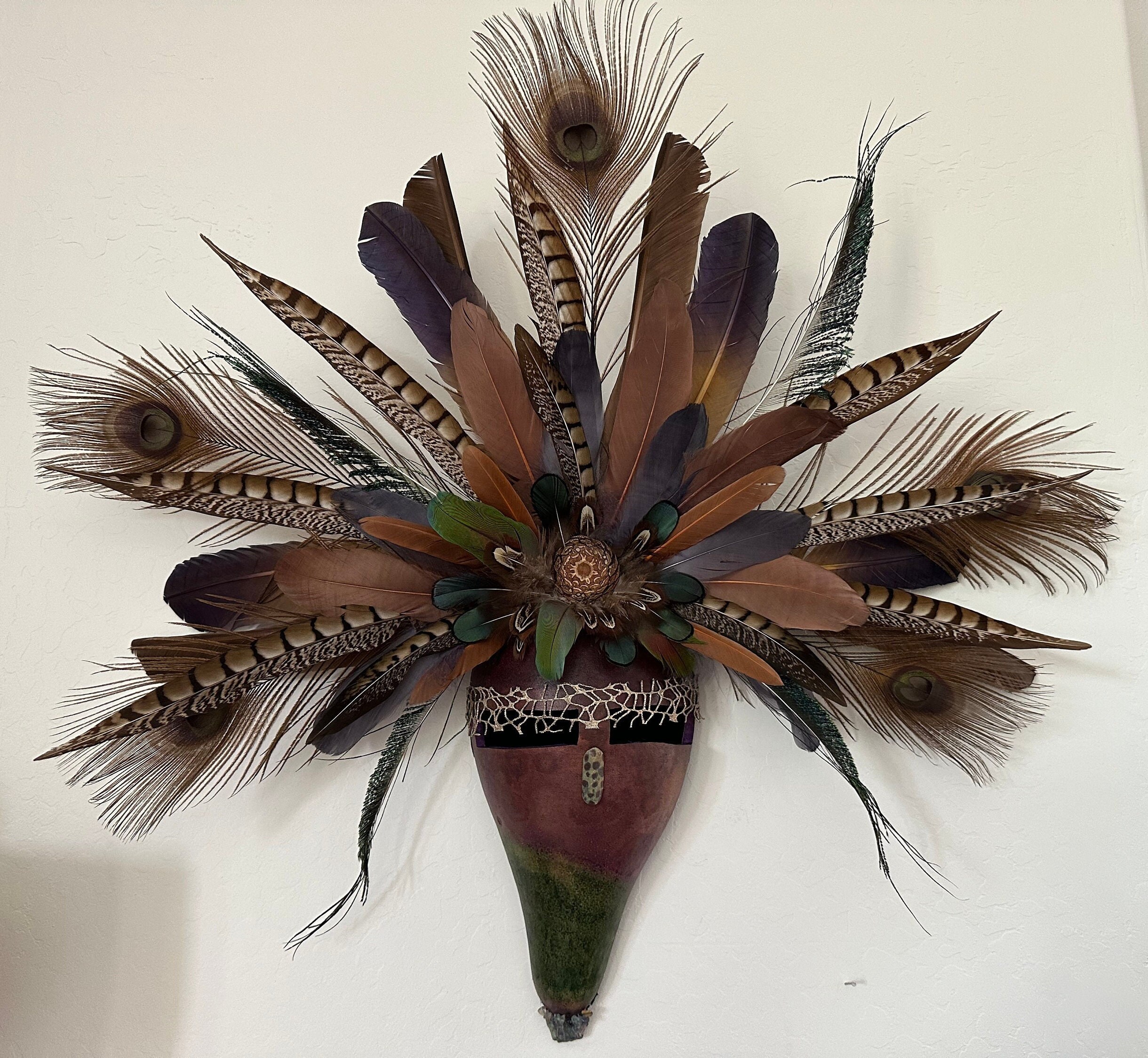 Veiled Eyes Southwest Gourd Mask - Etsy